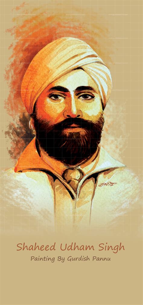 Shaheed Udham Singh Grab Original Handmade Watercolor Art Online