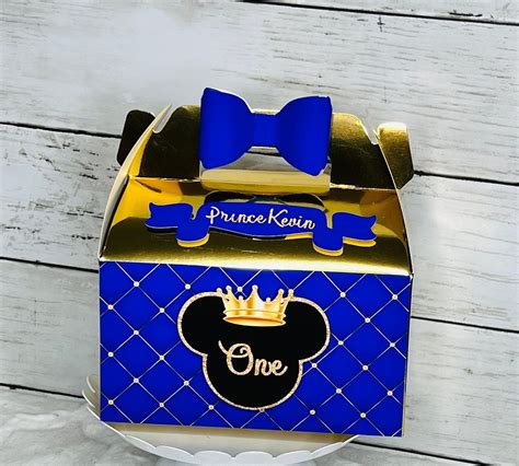Favor Box Prince Mickey Mouse Prince Mickey Mouse Party Decoration Favor Box Party Decor 1st