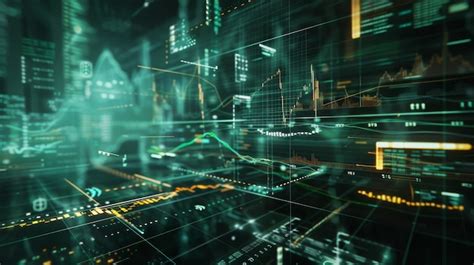 hightech digital interface with complex data streams and analytical