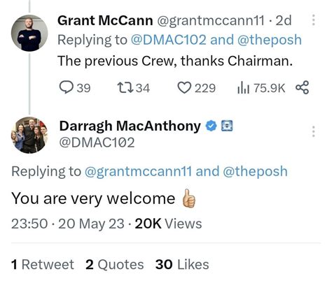 Icy Between Darragh Macanthony And Ex Posh Manager And Player Grant