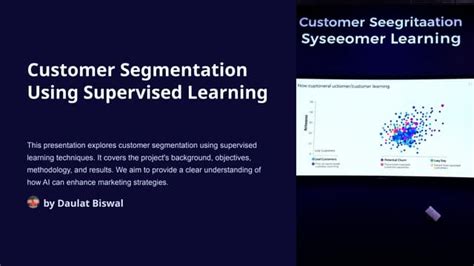 Customer Segmentation Using Supervised Learningpptx