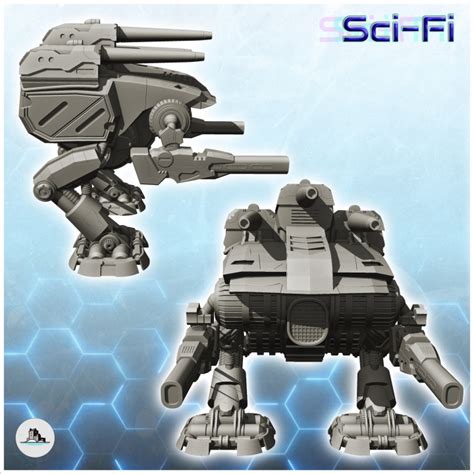 3D Printable Hidos Combat Robot 15 Future Sci Fi SF Post