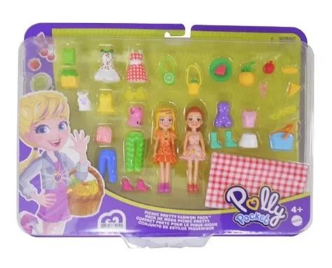 Polly Pocket Pack De Moda Picnic Pretty Mattel 4años