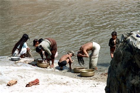 Nepali Women Bathing River