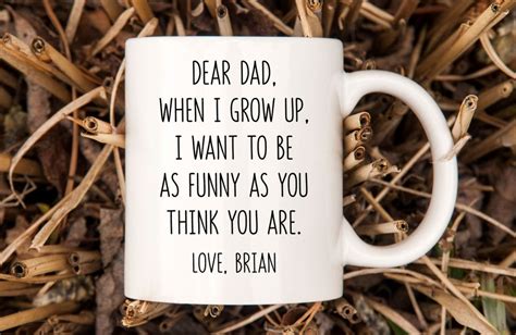 Funny Dad Mug Fathers Day T From Son Personalized T For Dad