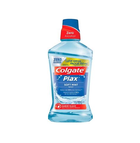Enxaguatorio Bucal Plax Soft Mint Lv500ml Pg350ml Enxaguatório Bucal
