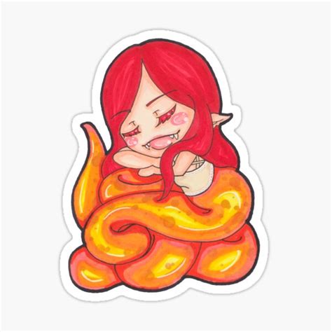 Cute Naga Sleeping Time Sticker For Sale By Lidia S Balado Redbubble