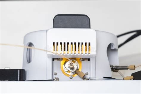 Close Up The Ion Source Of The Mass Spectrometer Maintenance Of Mass