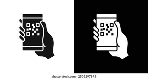 Qr Code Scanning Icon Logo Set Stock Vector Royalty Free 2502297875