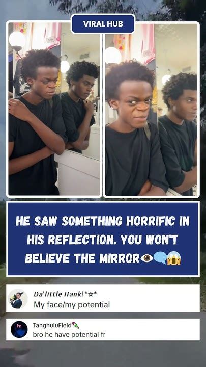 What Did He See In The Mirror 😱 His Reflection Revealed His True
