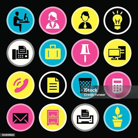 Cmyk 아이콘 사무실 비즈니스 자료실에 대한 스톡 벡터 아트 및 기타 이미지 자료실 Cmyk 계산기 Istock