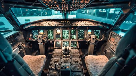 Premium Ai Image A Closeup View Of The Advanced Technology And Precision Of The Cockpit Of A
