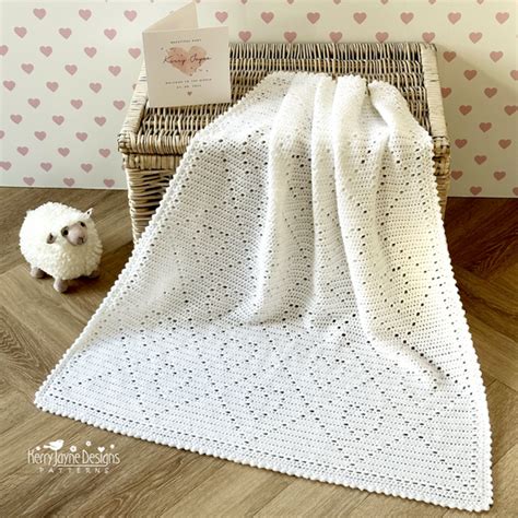 Sweetheart Blanket Crochet Pattern Usa Kerry Jayne Designs Ltd
