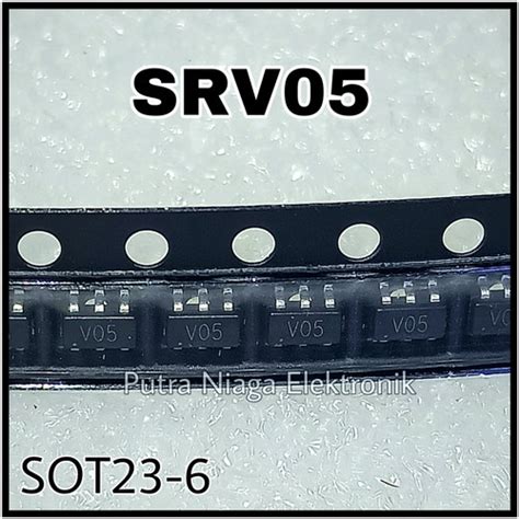 Jual Dioda Smd Srv05 Esd Protection Diode Tvs Srv05 4 Sot23 6 Marking