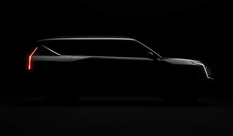 기아 플래그십 전동화 대형 SUV EV 티저 공개