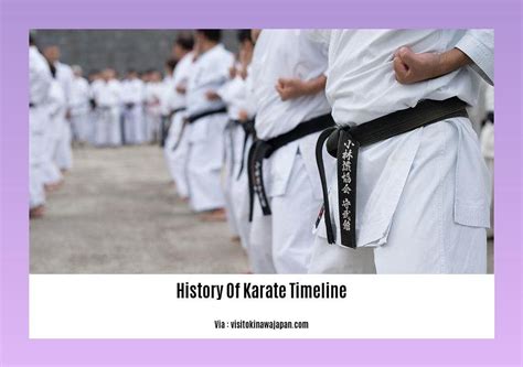 History Of Karate A Comprehensive Timeline