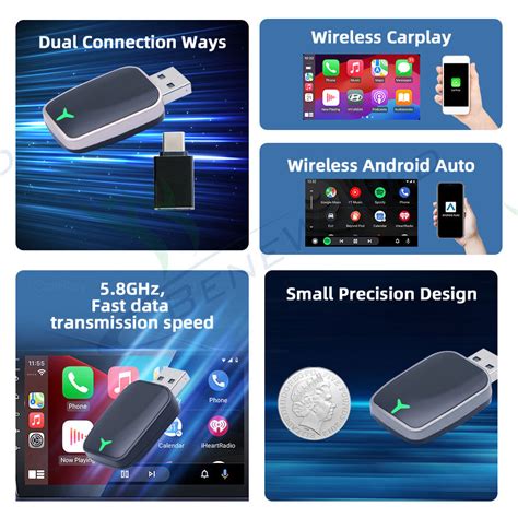 Buy China Wholesale Oem Factory Fashion Mini Usb Dongle 2 In 1 Carplay Adapter Android Auto