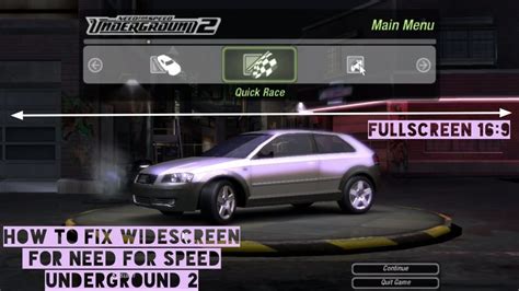 How To Fix Widescreen For Nfs Underground 2 Very Easy Youtube