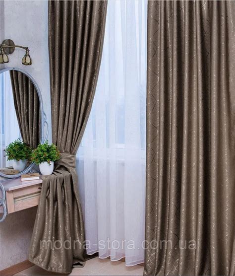 Однотонні штори льон блекаут рогожка Arizona в Одесі від компанії