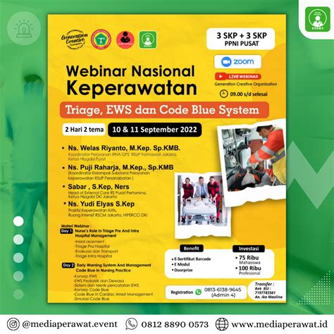 Webinar Nasional Keperawatan TRIAGE EWS DAN CODE BLUE SYSTEM Mediaperawat Id
