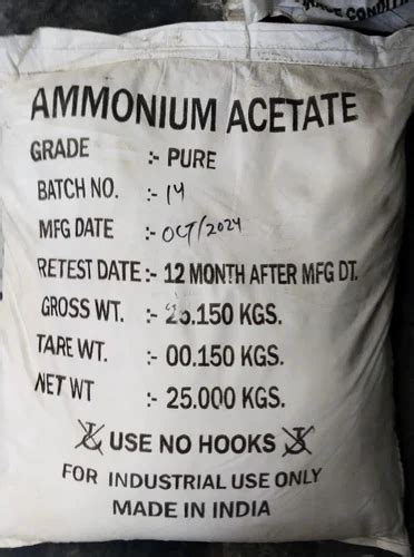 Potassium Acetate At ₹ 135kg In New Delhi Id 23682834297