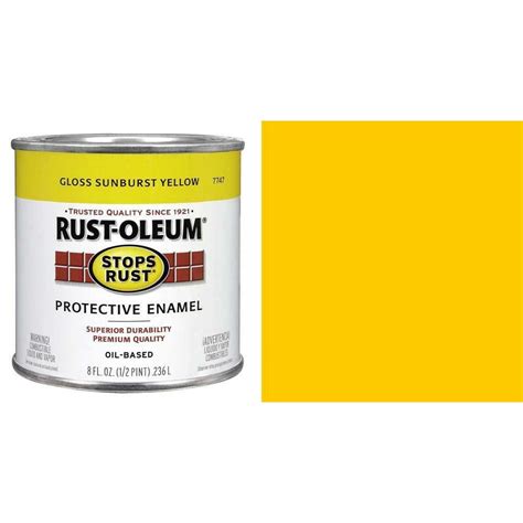 Rust Oleum 7747730 High Performance 1 2 Pint Pint Gloss Sunburst