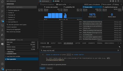 Announcing Github Copilot In Data Wrangler Microsoft For Python Developers Blog