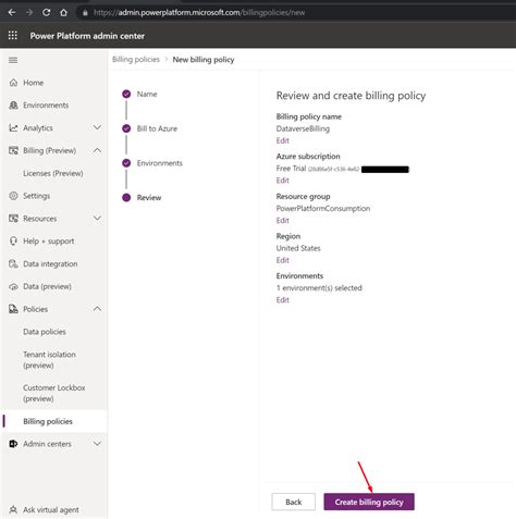 Setting Up Billing Policy For Dataverse Environments In Power Platform