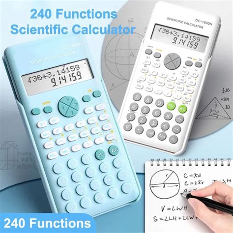 Portable 240 Functions Engineering Scientific Calculator 2 Line 10