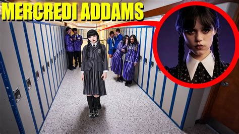 SI VOUS VOYEZ MERCREDI ADDAMS DANS VOTRE ÉCOLE COUREZ MERCREDI A FUGUÉ DE L ÉCOLE YouTube