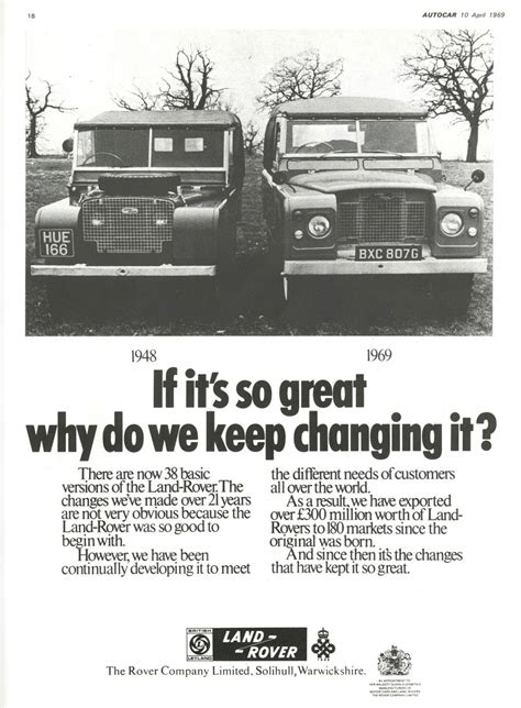 Vintage Land Rover Ad Speaks On Innovation Swipe File
