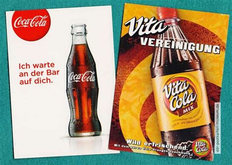Reklamepostkarten Von Coca Cola Und Vita Cola 2017 Ddr Postkarten