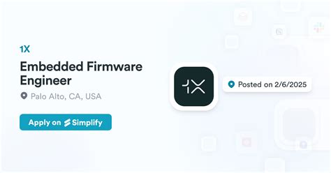 Embedded Firmware Engineer 1x Simplify Jobs