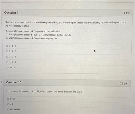 Solved D Question 1 1 Pts In 1861 Louis Pasteur Showed That