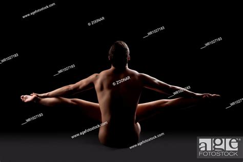 Naked Couple Having Sex In Dark Silhouette Stock Photo Picture And