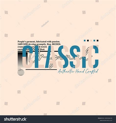 Classic Simple Vintage Fashion Tshirt Stock Vector Royalty Free