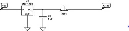 Power Resetting A Microcontroller With A Button Connected To Vcc