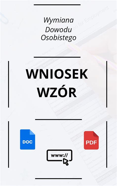Wymiana Dowodu Osobistego Wniosek Wzór