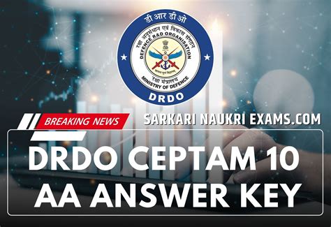 DRDO CEPTAM 10 Answer Key 2023 A A Administrative Assistant JTO