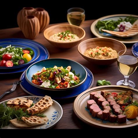 Premium Ai Image A Culinary Journey Through The Flavors Of The Arab World