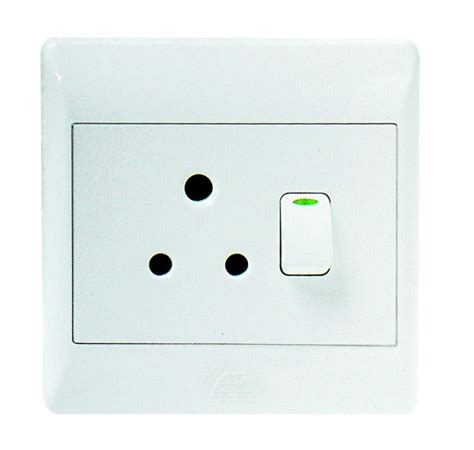 1 16a Switch Socket 4x4 Dorite Solar