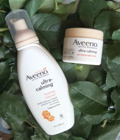 Aveeno Ultra Calming Foaming Cleanser And Nourishing Night Cream