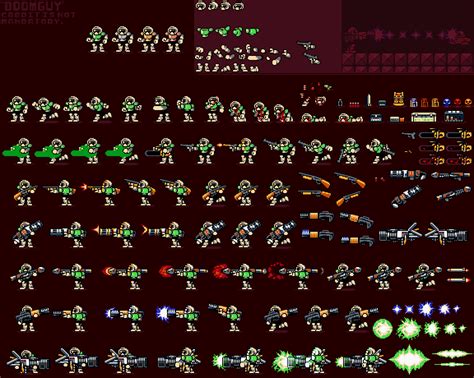 Custom Edited Doom Customs Doom Slayer 8 Bit The Spriters