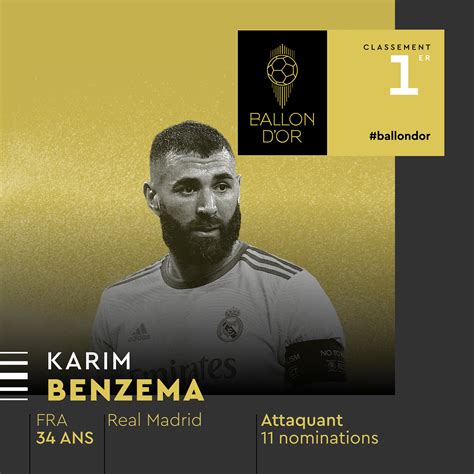 Karim Benzema Est Le Ballon Dor 2022 Rligue1