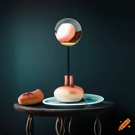 Breathtaking Surrealistic Pastries And Wine On A Table On Craiyon