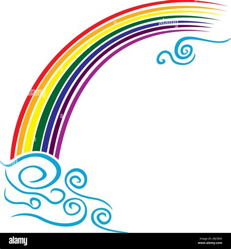 Colorful Rainbow In The Sketch Stock Vector Image And Art Alamy