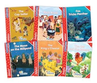 Jolly Phonics Folktales Red Readers Level 1 Complete Set 1 6 In