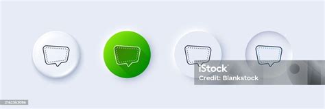 채팅 댓글 라인 아이콘입니다 말풍선 기호입니다 소셜 미디어 메시지 선 아이콘 벡터 3차원 형태에 대한 스톡 벡터 아트 및 기타 이미지 3차원 형태 고급 그라데이션