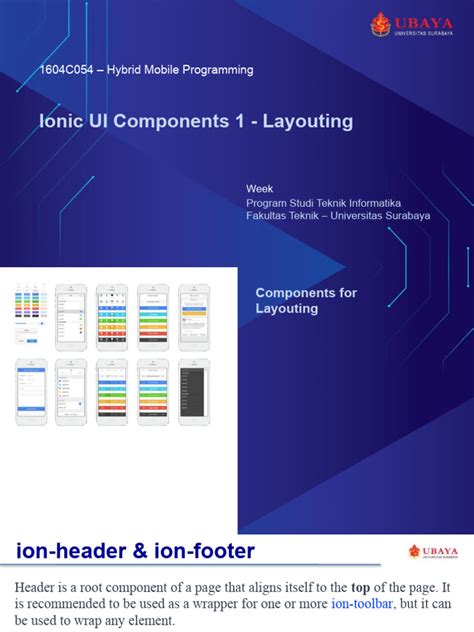 Hybrid 2324 Week 05 Ionic Ui Components 1 Layouting Pdf