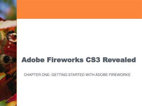 PPT Adobe Fireworks CS3 Revealed PowerPoint Presentation Free Download ID 5349371